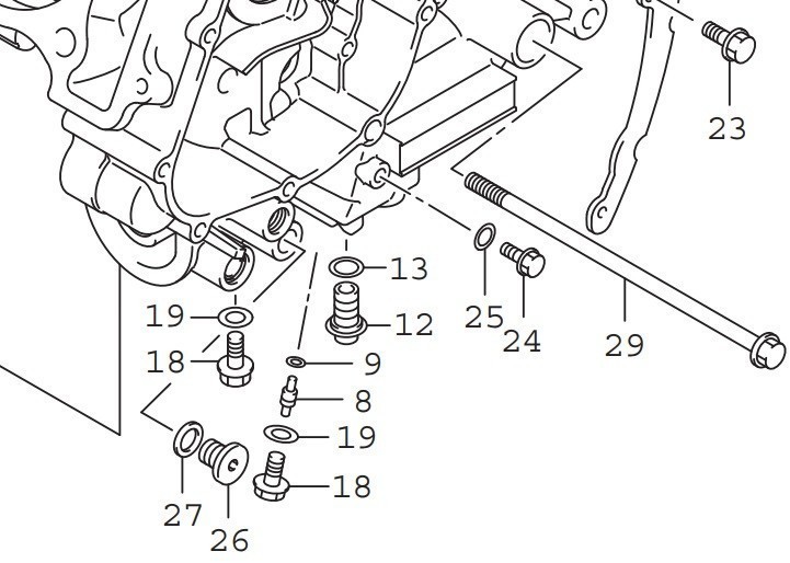 Shop Suzuki > SV 650 OEM Replacement Parts 2016-26 > DRAIN PLUG SV650 ...